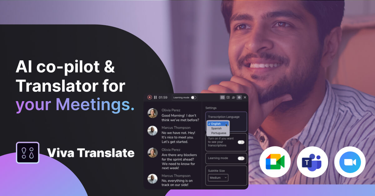Viva Translate: AI-powered real time translation